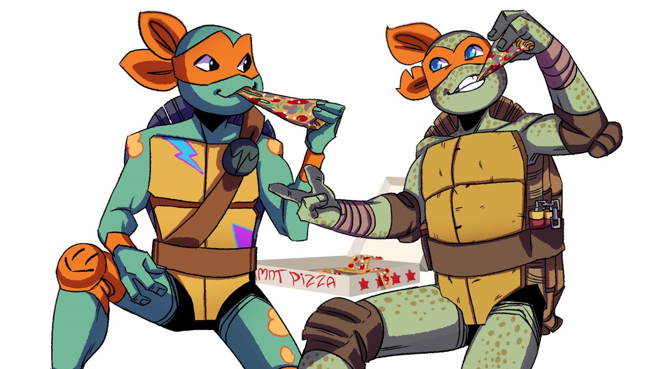 Rottmnt Mikey & tmnt12 Mikey Speedpaint - YouTube