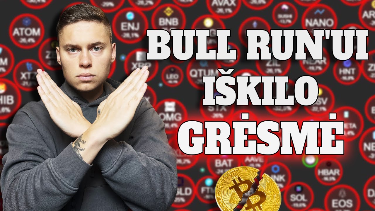 Kriptovaliutų Bull Run'ui Iškilo Grėsmė! - YouTube