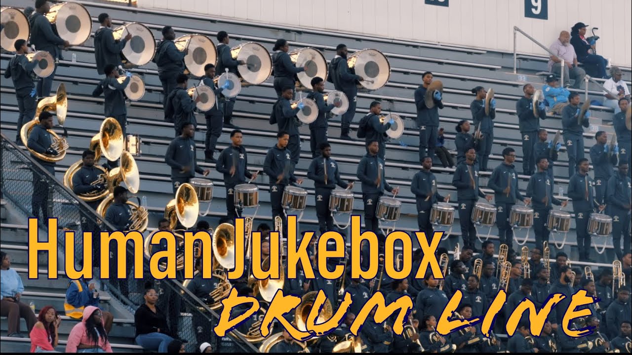 T4 Visuals | Southern University Human Jukebox Drum Line vs FAMU 2025 ...