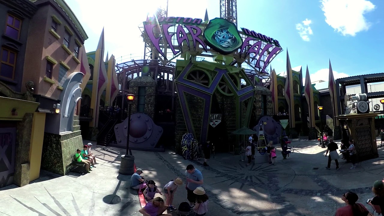 VR 360 Doctor Doom’s Fearfall Off Ride - Islands of Adventure Universal ...
