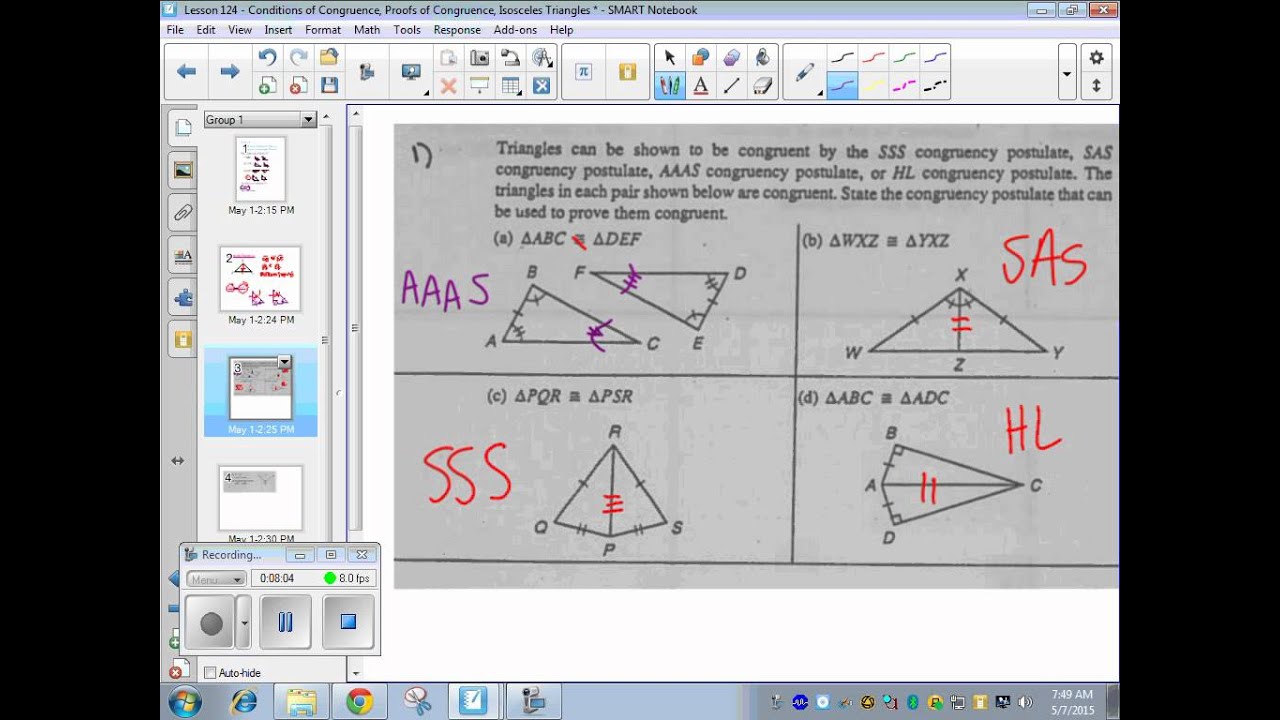 Saxon Algebra 2 - Lesson 124 - Proofs Day 1 - YouTube
