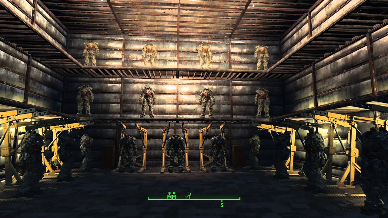 Fallout 4 - Power Armor Storage Building 2.0 - YouTube