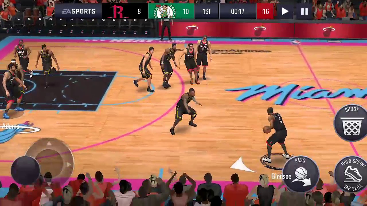 Playing NBA live mobile basketball after 3 months # nba live gameplay ...