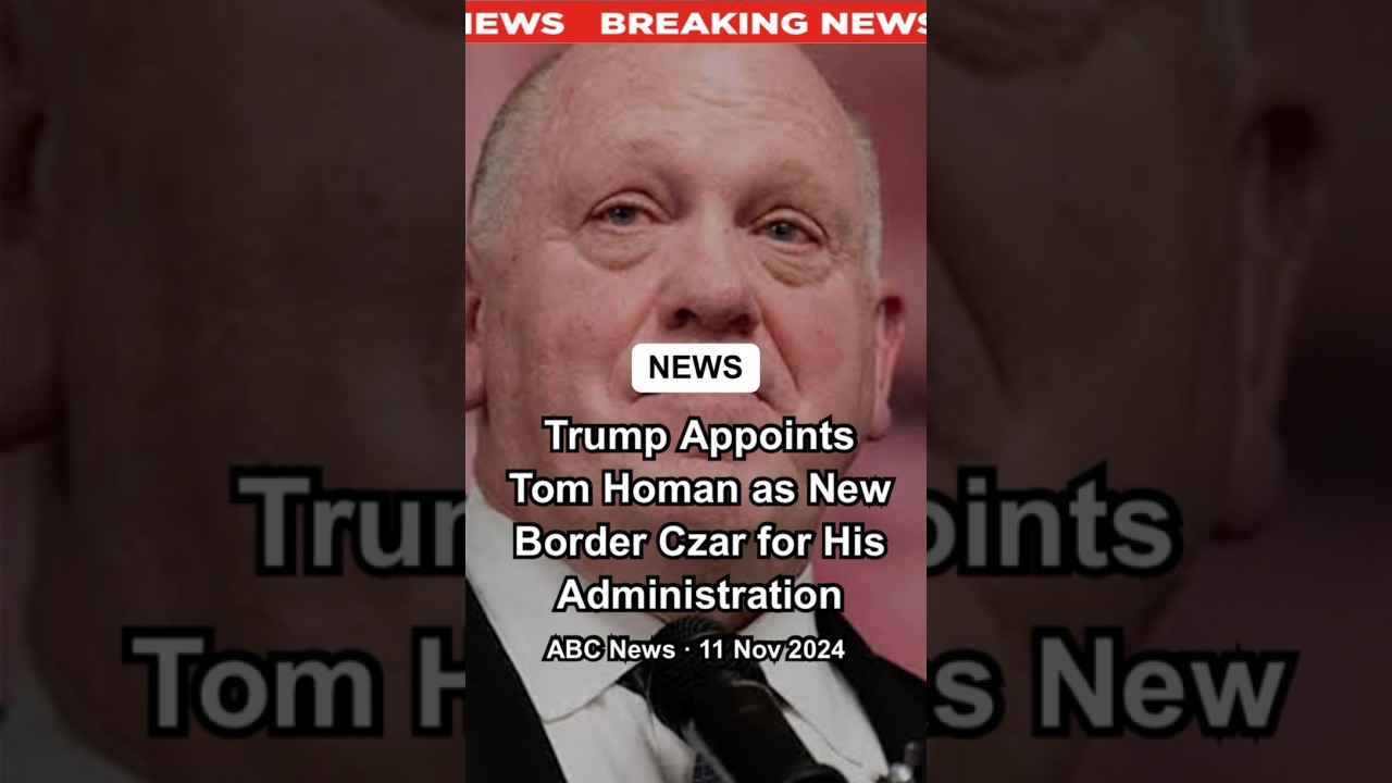 Trump Announces Former ICE Director Tom Homan as New Border Czar for ...