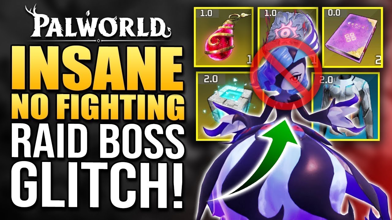 Palworld RAID BOSS GLITCH How To Defeat Without FIGHTING Insane Boss ...