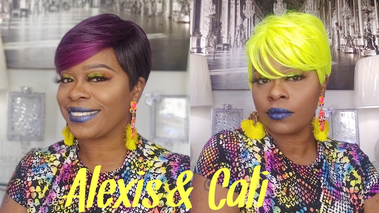 2 BANGING SHORT WIGS WITH VELLA VELLA WIG ALEXIS & SENSATIONNEL SHEAR ...