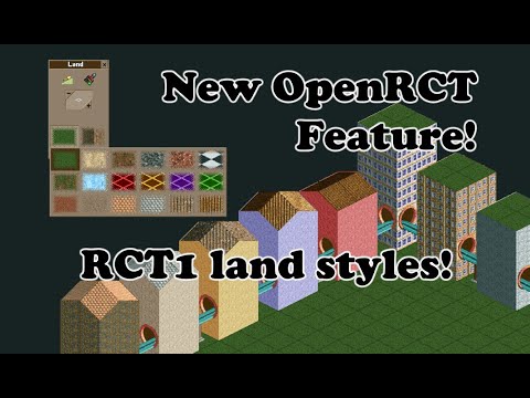 New OpenRCT2 Feature: RCT1 Land Styles! - YouTube