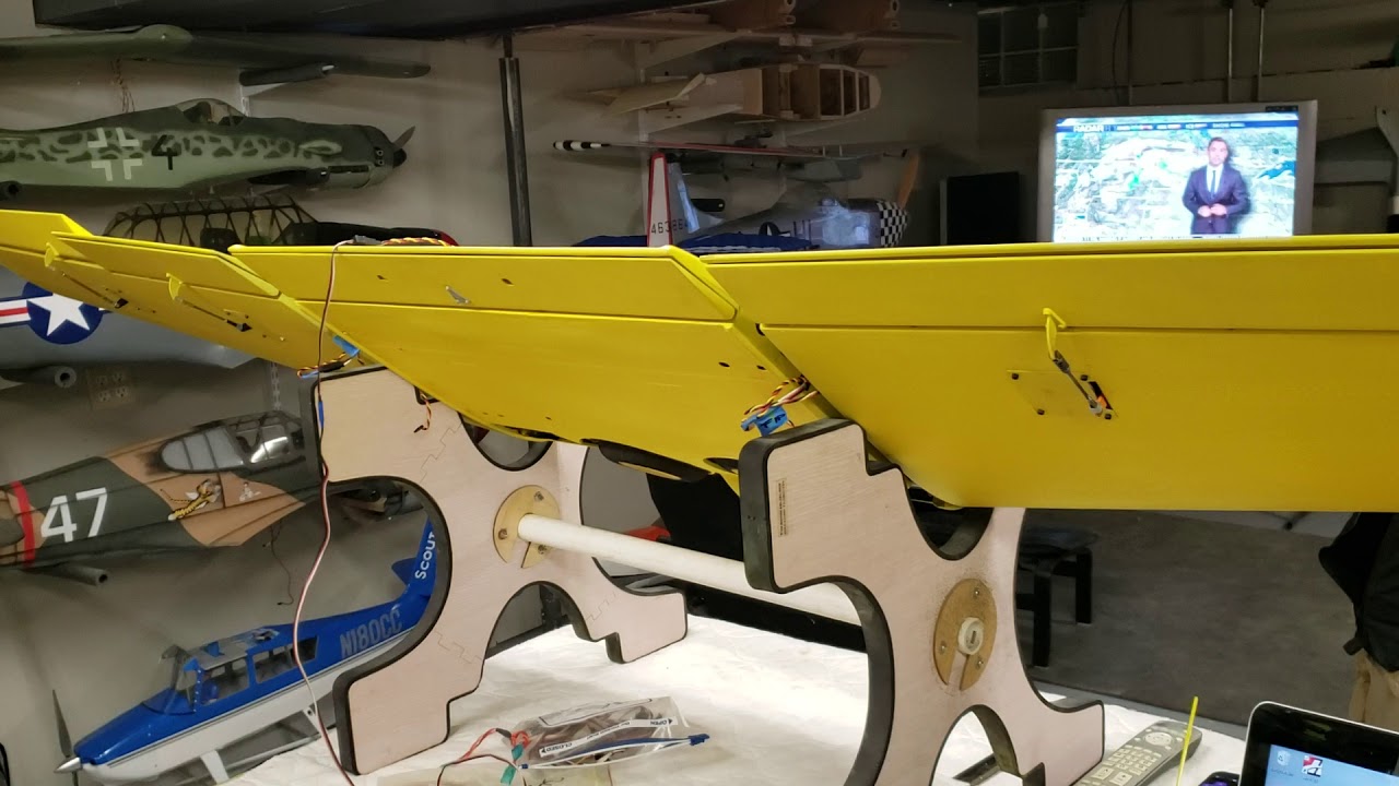 Yellow AT6 flap set up - YouTube