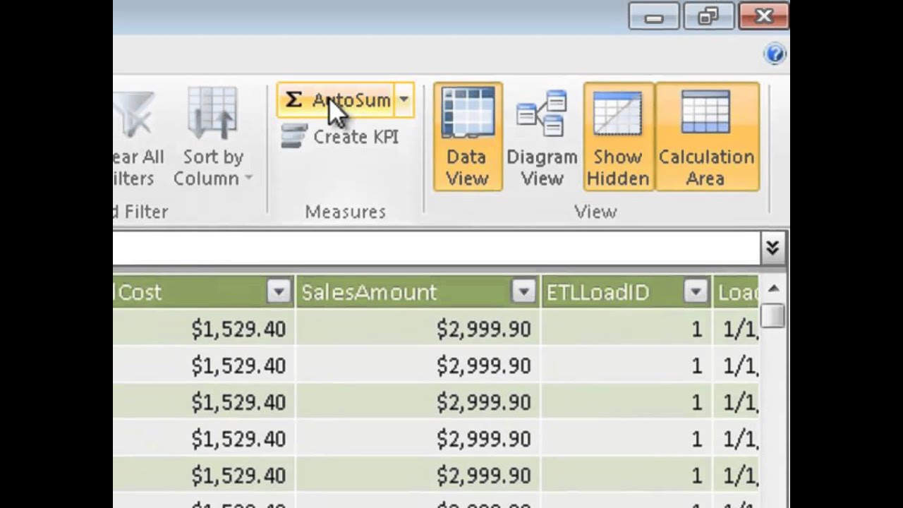 Creating A Calculated Measure In Dax Youtube