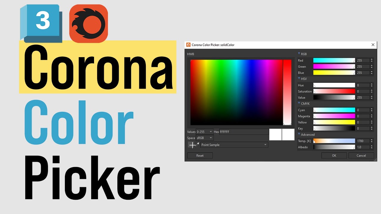Accurate Lighting & Colors with Corona Improve Color Picker - YouTube