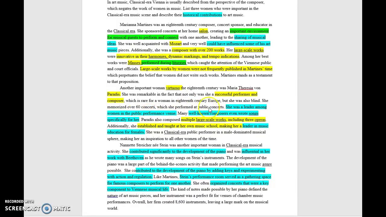158 Excellent Essay Sample - YouTube