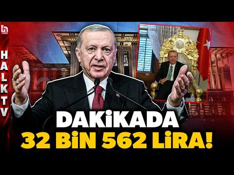 SARAY'DA 1 DAKİKA HALKTA 1 ÖMÜR!! Saray'ın dakikalık harcaması asgari ücreti geride bıraktı!