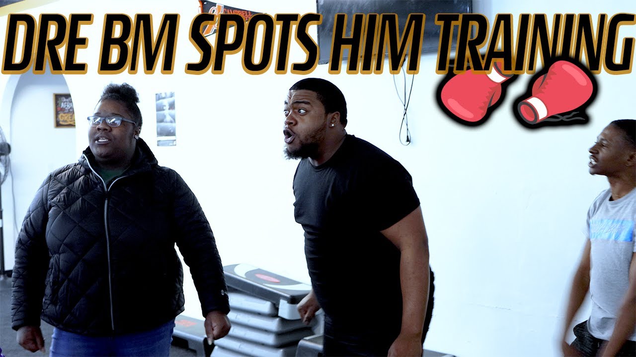DRE HUGHES BM POPS UP AT THE GYM ! - YouTube