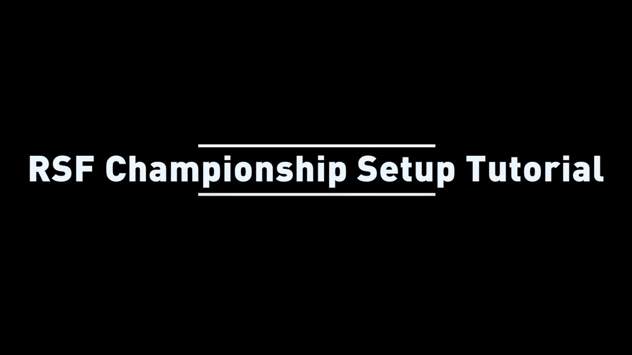 RBR rallysimfans.hu Championship Setup Tutorial [ENG] - YouTube