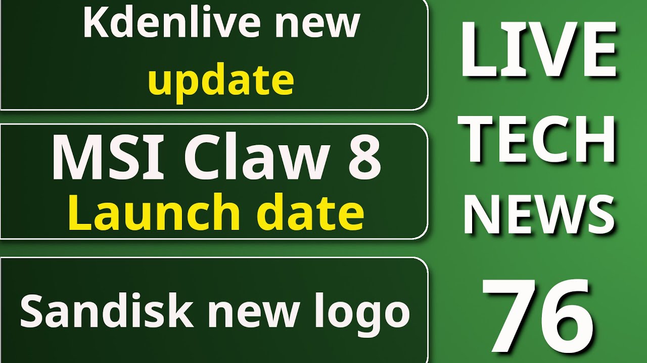 Live Tech News 76 Kdenlive new update - YouTube