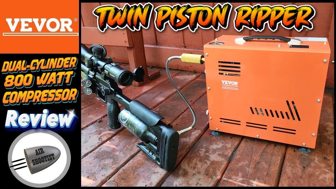 VEVOR Dual Cylinder PCP Airgun Compressor Review - Fastest Shoebox ...