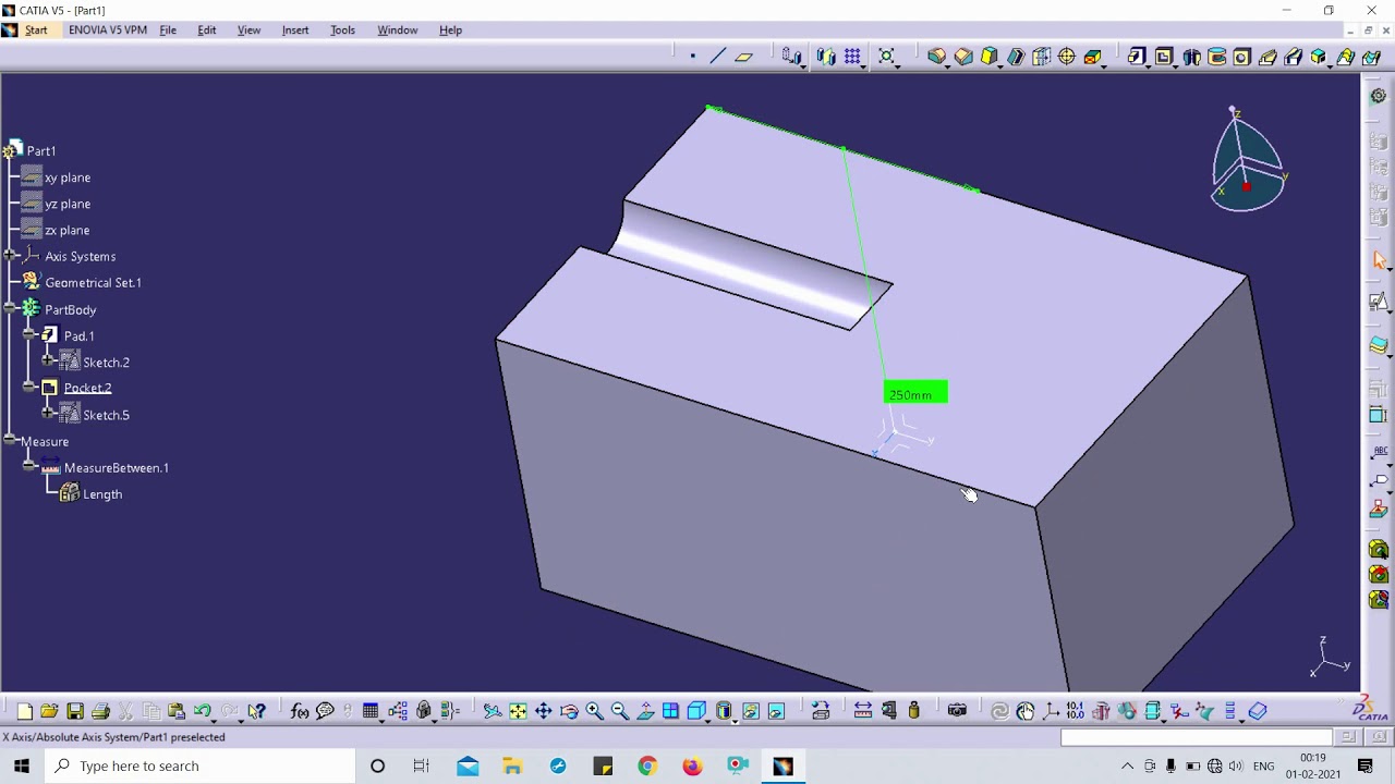 Shortcut Tricks And Tips Catia V5 Measured Between Youtube