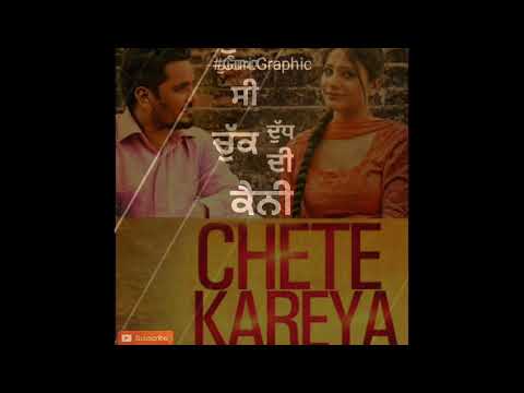 Chete Kareya || Manjit Sahota || Whatsapp Status Video || Latest Punjabi Songs 2018