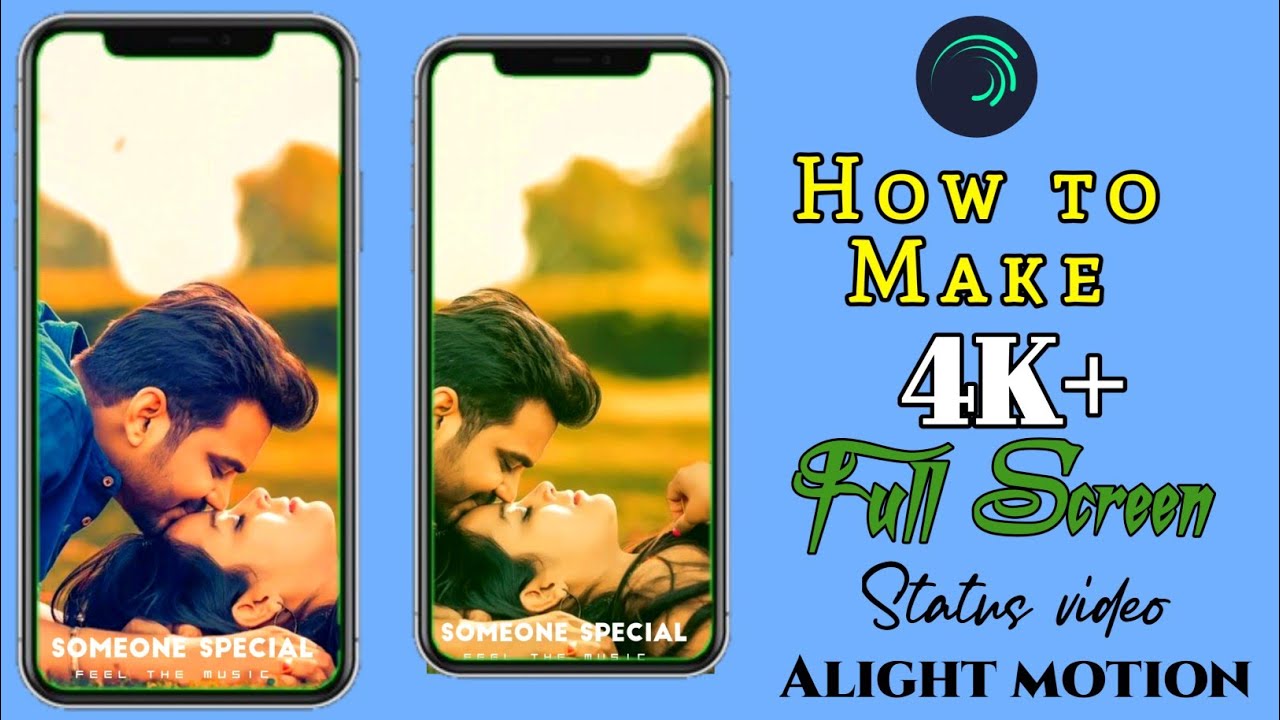 4k full screen status kaise bnaye | how to make 4k full screen status ...