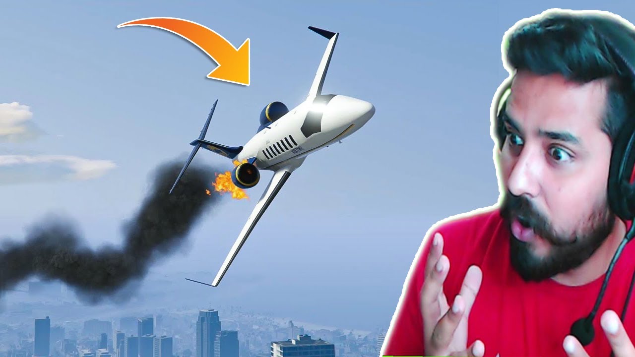Trevor Crashing A Private Plane - GTA V Gameplay (Hindi) #4 - Techno ...