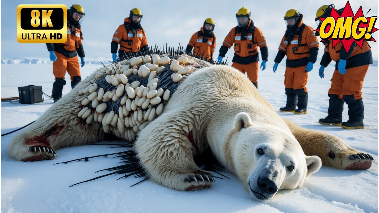 Giant Polar Bear Infested by Alien Eggs — Arctic Rescue Team Fights to ...