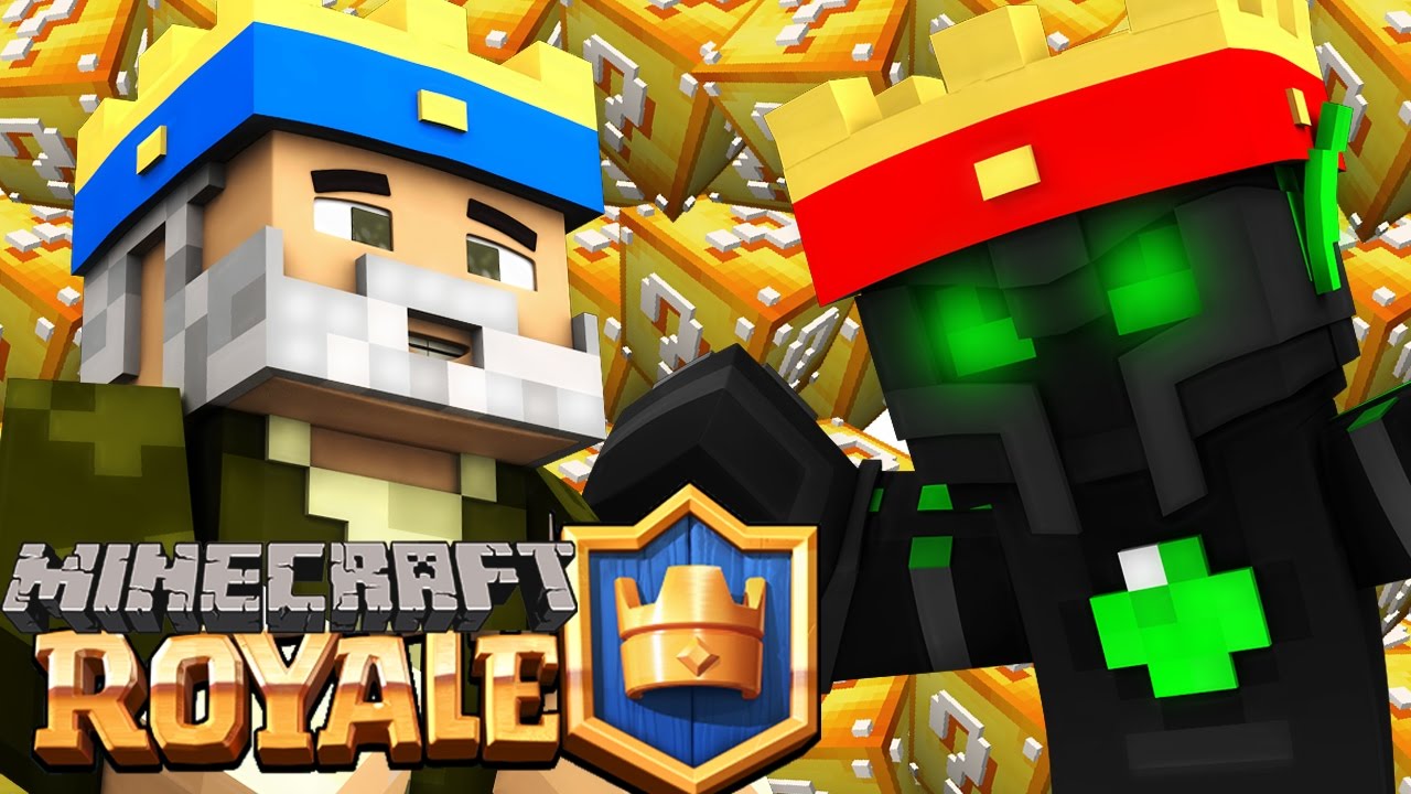 CLASH ROYALE + LUCKY BLOCKS + MINECRAFT = - YouTube