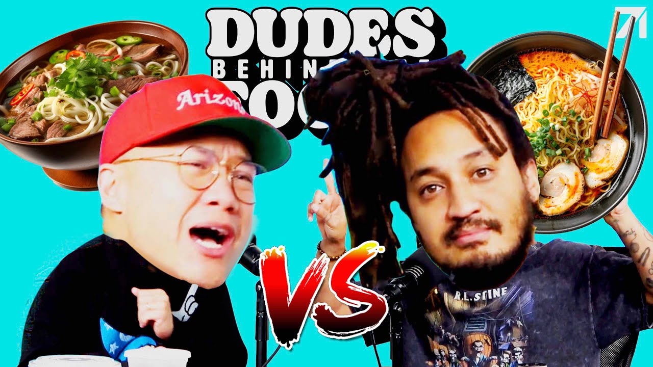 Ramen Vs Pho! Patrick Cloud Regrets Bison Glizzy | Dudes Behind the Foods Ep. 163 - YouTube