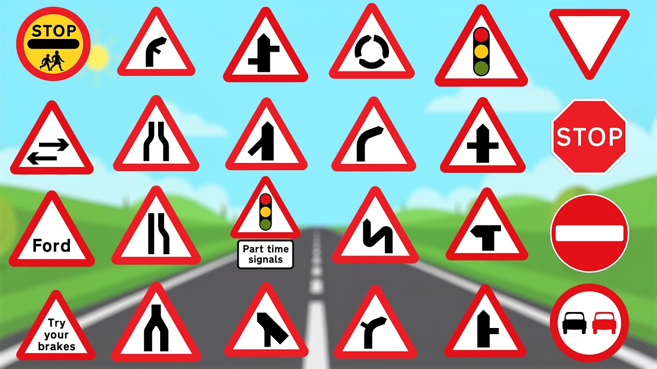 Must Know UK Road Signs for New and Experienced Drivers - YouTube