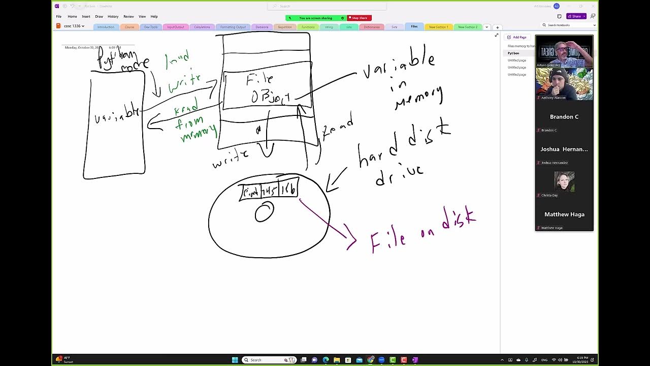 103023 Cosc 1336 Python File Read Write And Append Youtube