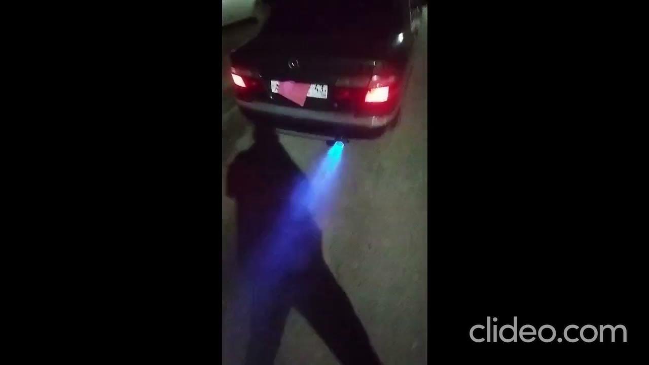 Насадка на глушитель с подсветкой - YouTube