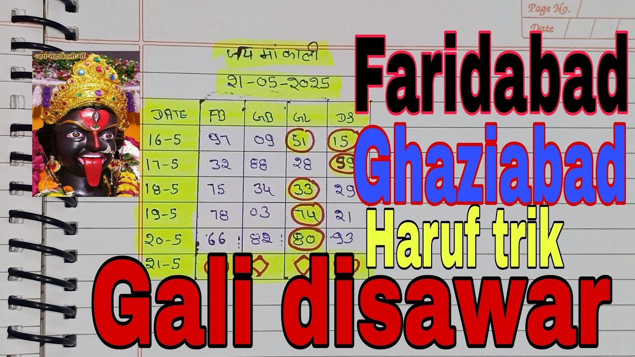 21-05-2025 faridabad Ghaziabad gali disawar satta king all game full ...