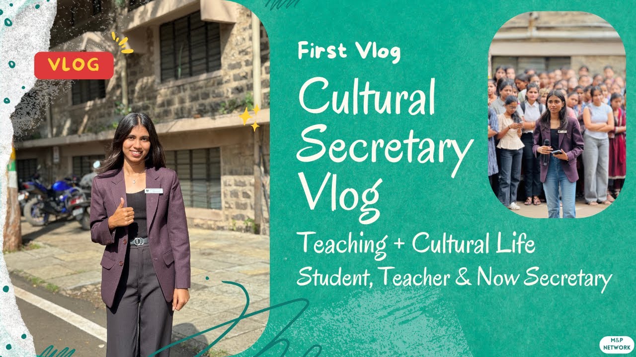 My First Vlog | Meet the Cultural Secretary & Inspiring Educator - YouTube