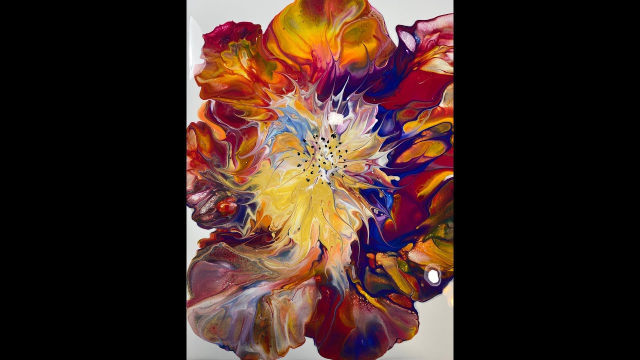 Acrylic Paint Pouring / Fluid Dynamic Art - YouTube