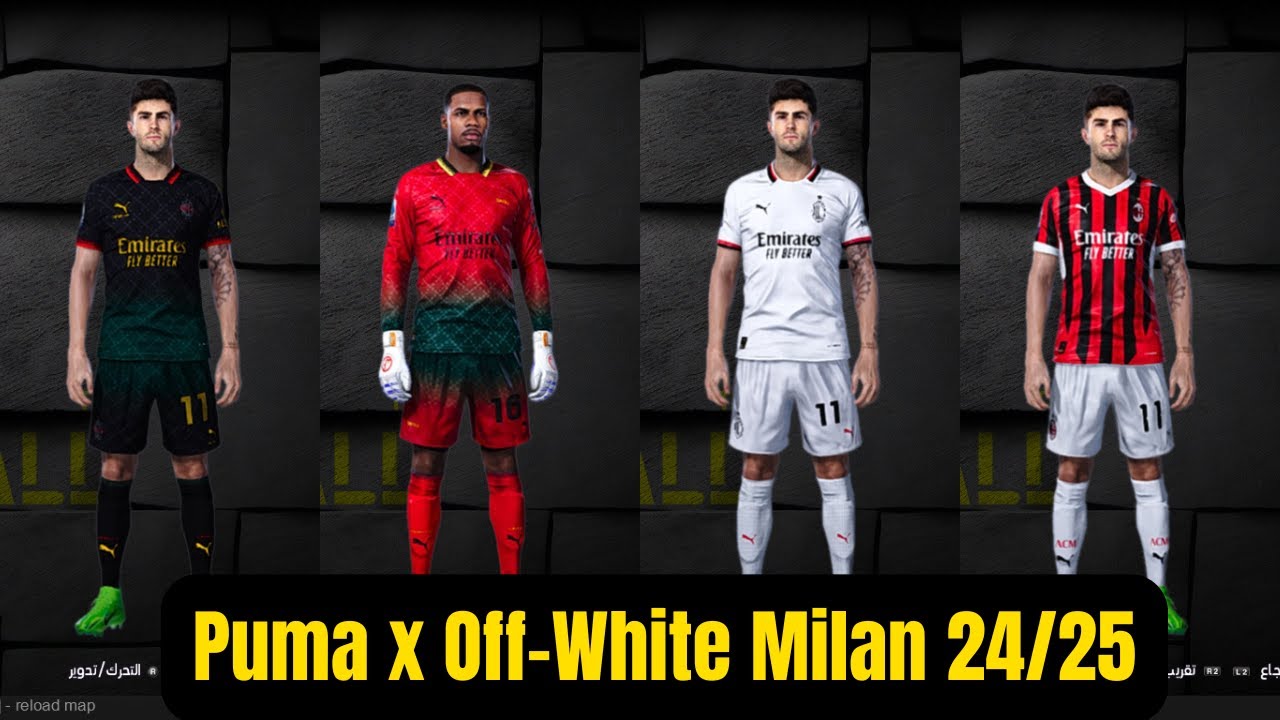 🔥 AC Milan New Kit 25/26 🔥 | Fresh Design Unveiled! ⚽👕 | PES 2021 & FL ...