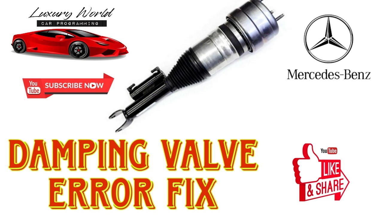 Mercedes Benz E Class front damping Valve fault resolved | - YouTube
