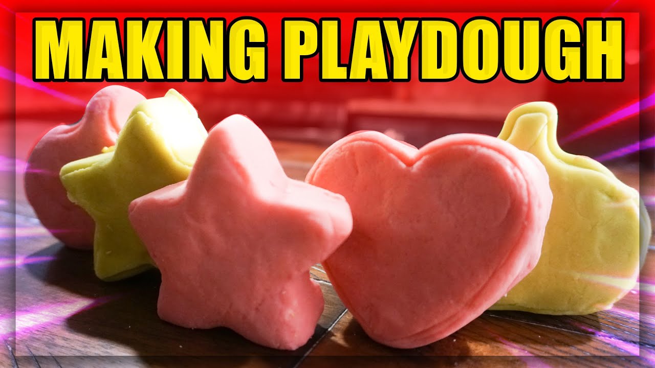 How to make colorful playdough experiment - YouTube