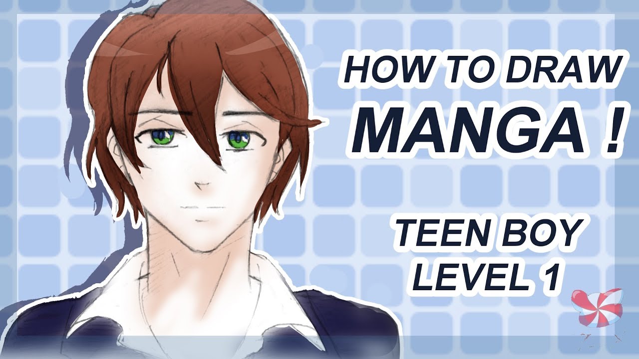 How to Draw Cute Manga Boy! Tutorial for Absolute Beginners! - YouTube