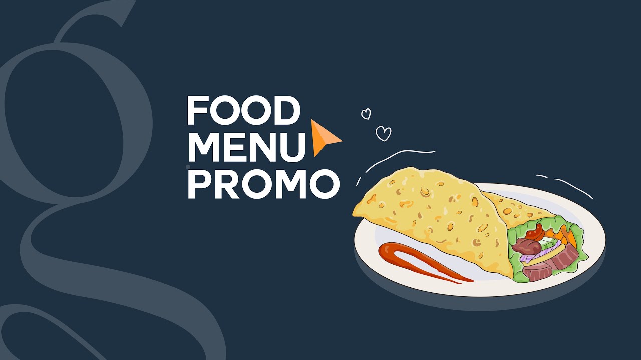 Food Menu Promo Video for the restaurant - YouTube