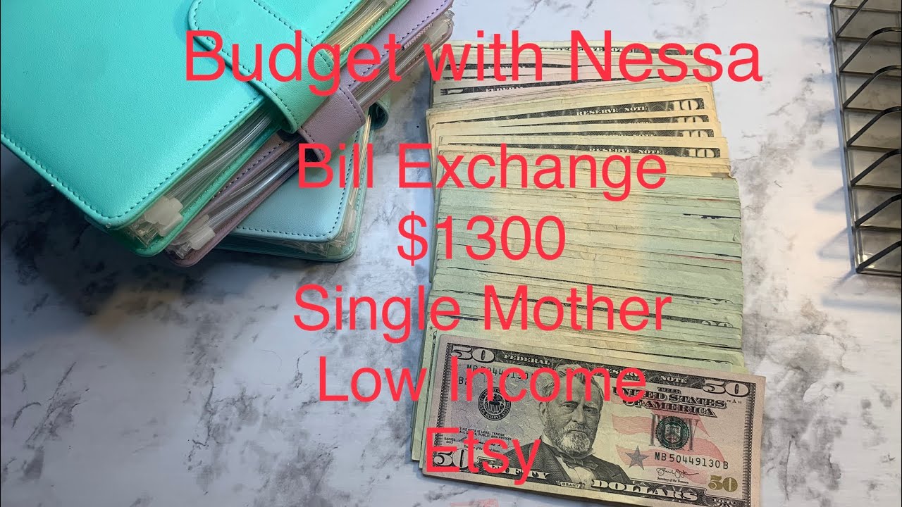 Bill Exchange $1300/Single Mother/Low Income/Budget with Nessa - YouTube