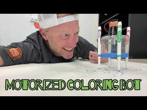 Motorized Coloring Bot - YouTube