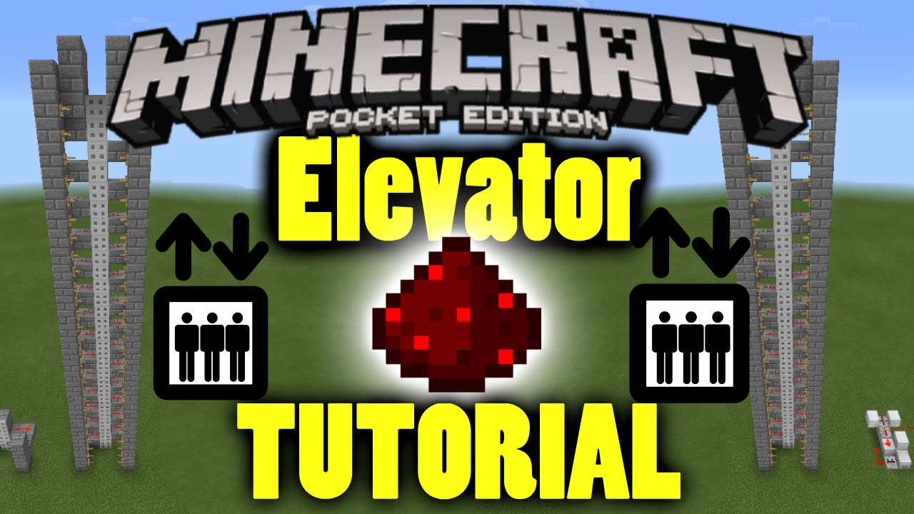 MCPE: Elevator Tutorial - Redstone Creation guide - YouTube