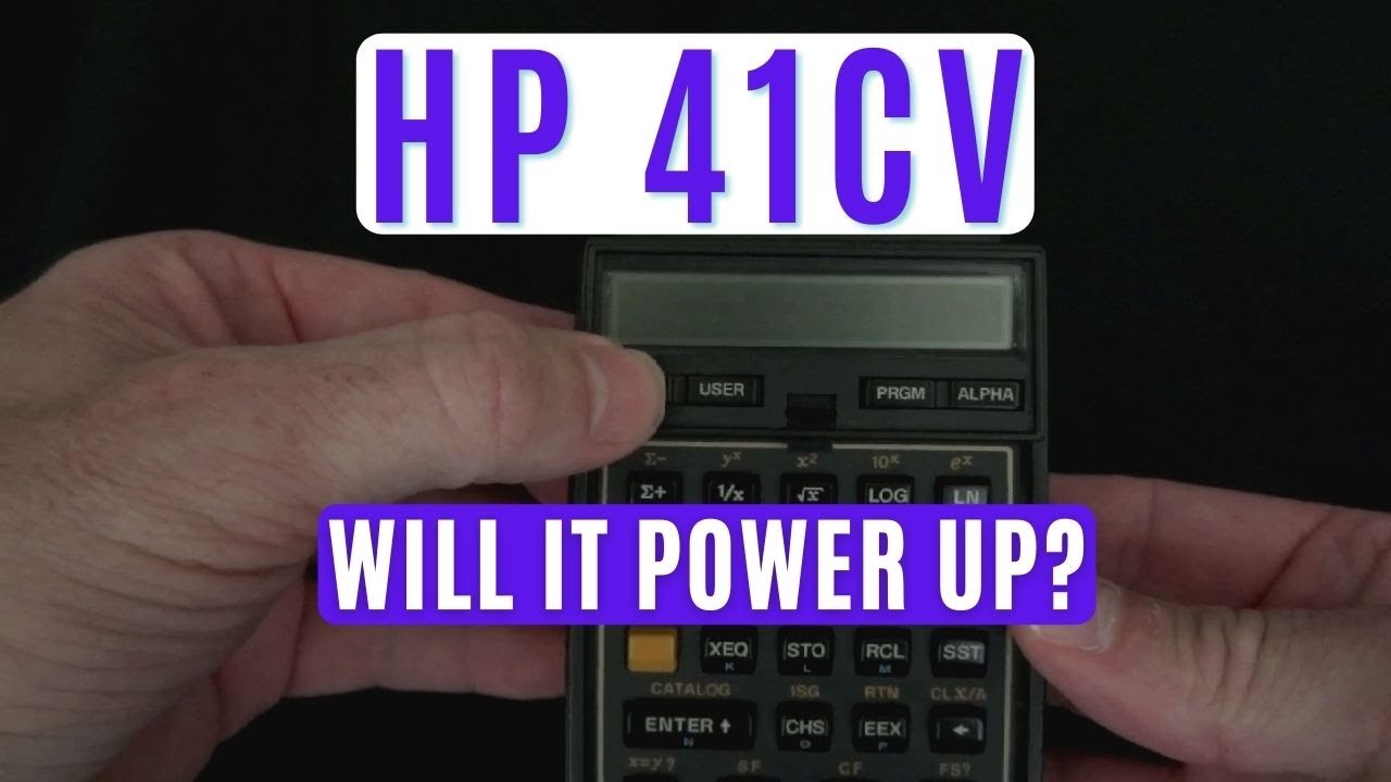 Powering up my 30 year old HP41CV programmable calculator - YouTube