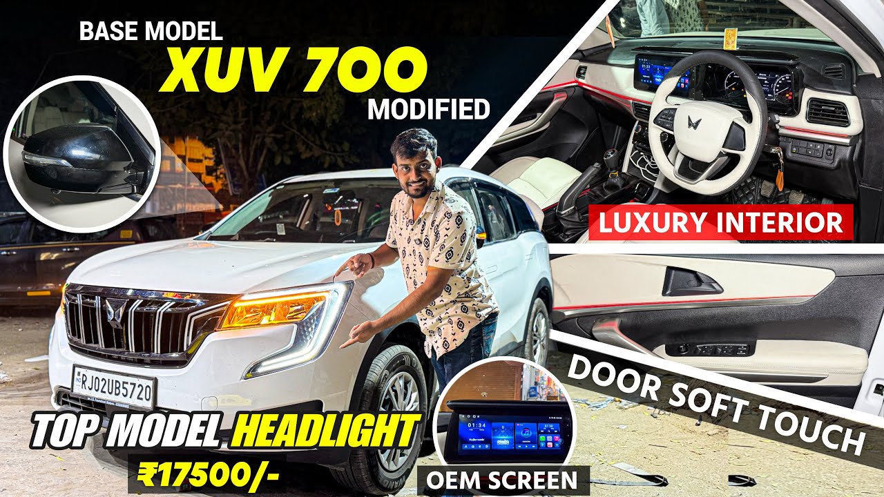 MAHINDRA XUV 700 MX MODIFIED WITH PRICE MAHINDRA XUV 700 BASE TO TOP ...
