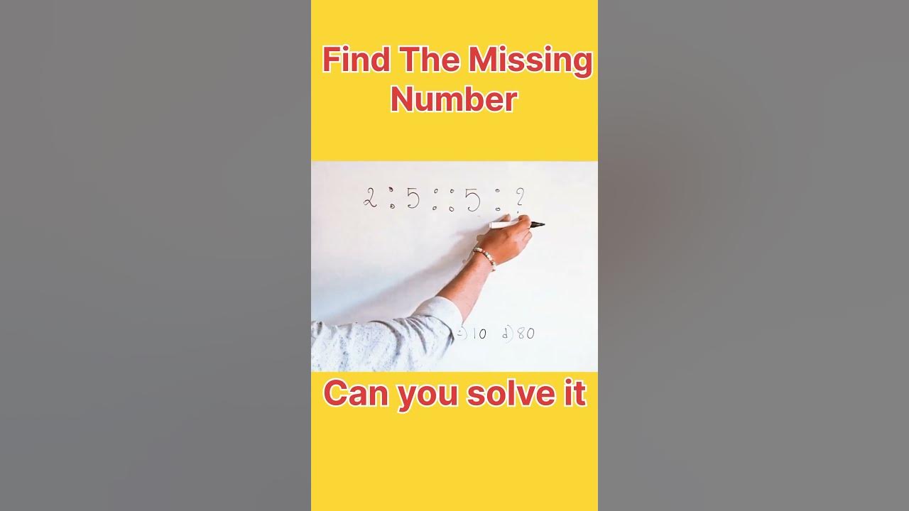 how to find missing number/number analogy/ missing number/ #ytshorts - YouTube