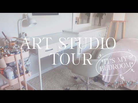 an amazing art studio tour *it’s my bedroom* - YouTube