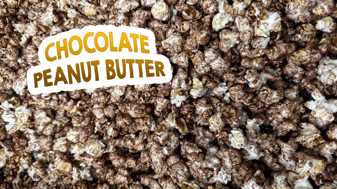 We make an easy peanut butter and chocolate popcorn recipe - YouTube