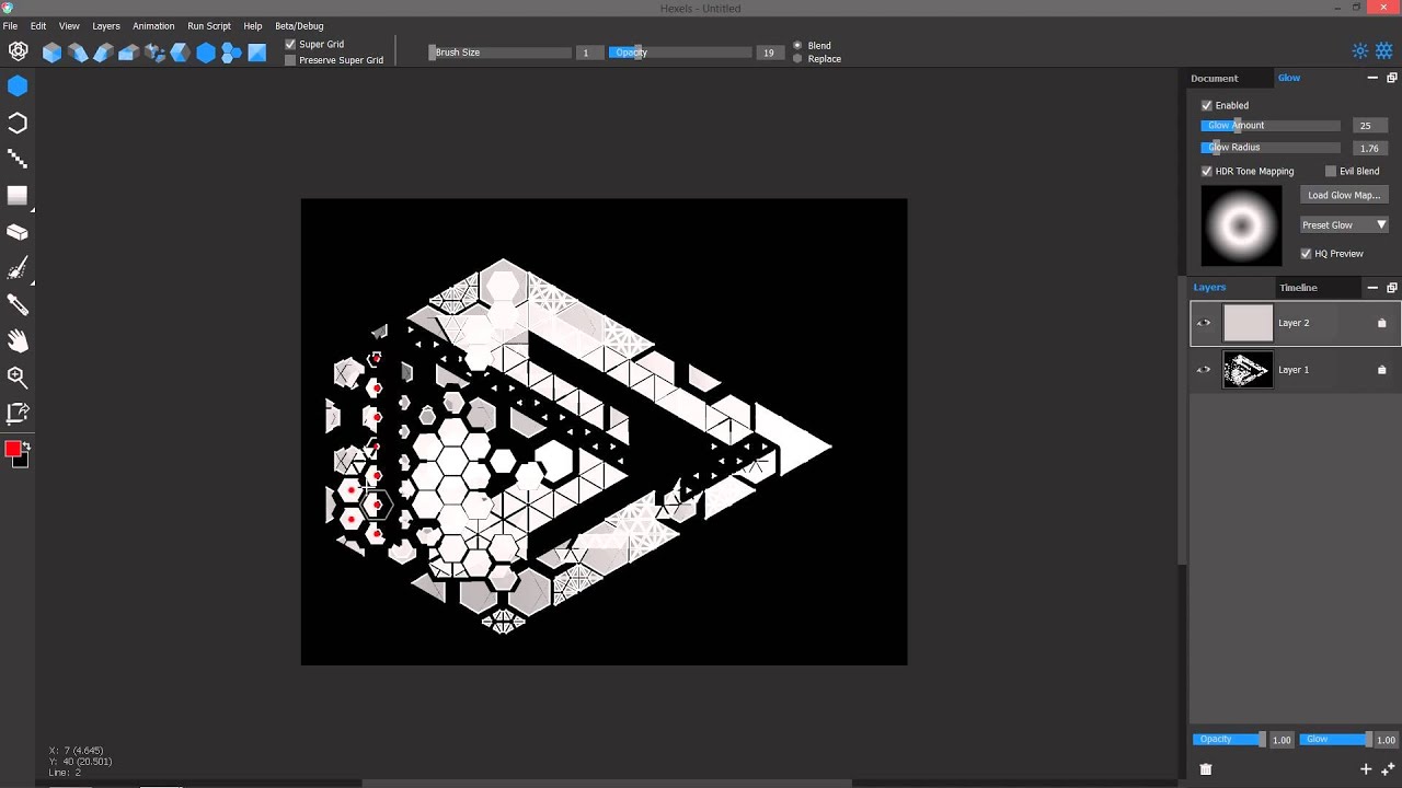 Hexels 2 Speedpaint - Shattered Trixels - YouTube