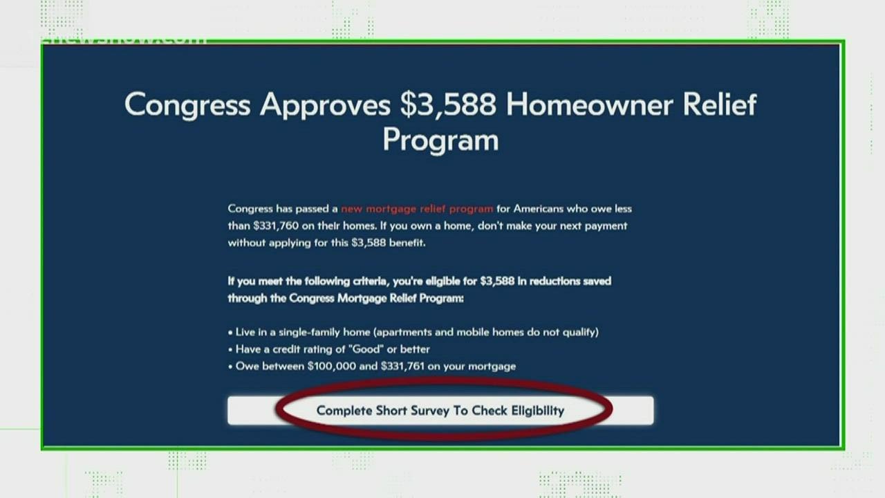 Verify: Is there a congress Approved homeowner relief program for ...
