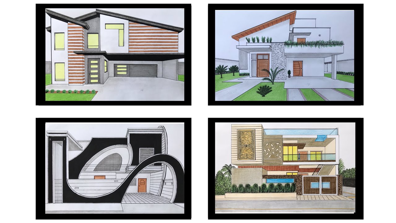 Top 20 Most Beautiful House Front Elevation Design | Front View of ...