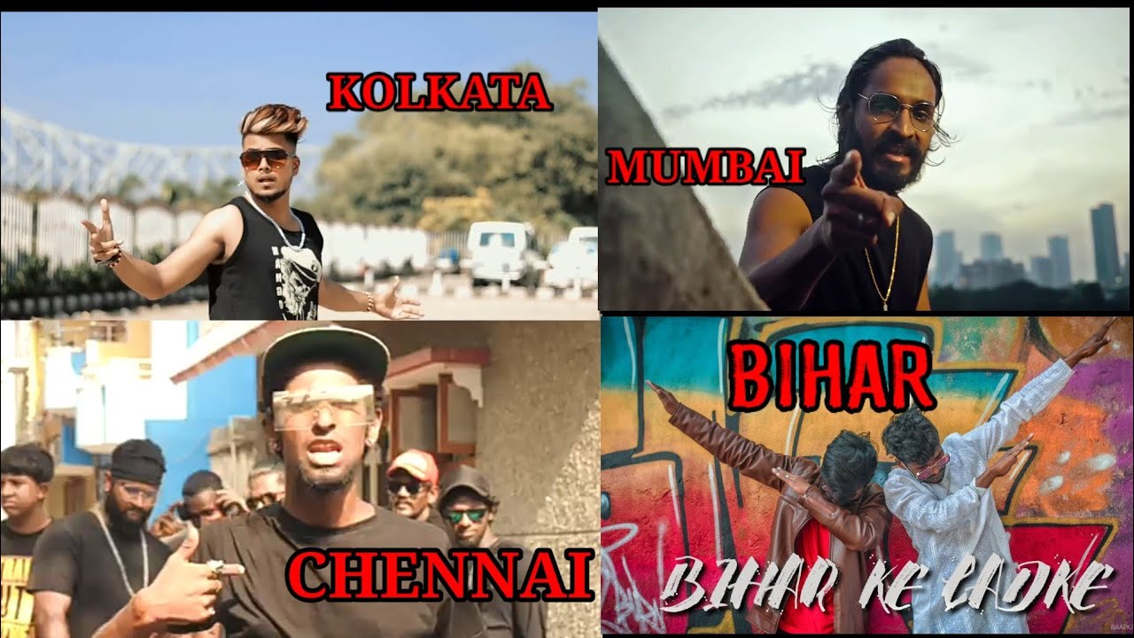 Four state rappers- Kolkata rapper/ Mumbai rapper/ chennai rapper ...
